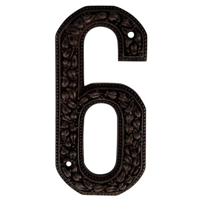 Vicenza Designs San Michele 4.75'' H Reflective Metal House Number ...