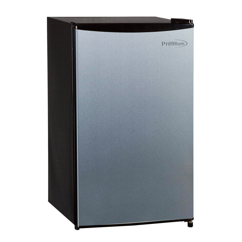 Premium Stainless Steel 3.3 cu. ft. Freestanding Mini Fridge with ...