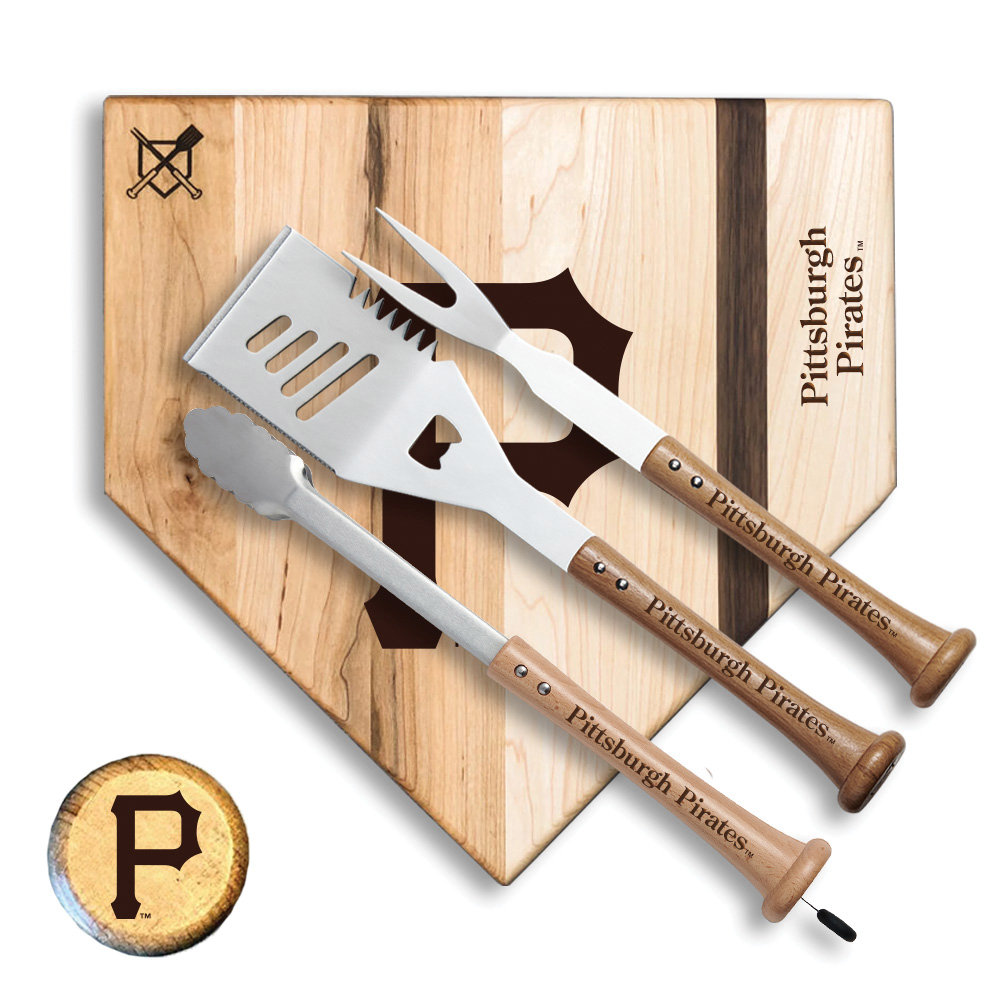 Baseball BBQ Pittsburgh Pirates Grilling Tool Set | Wayfair