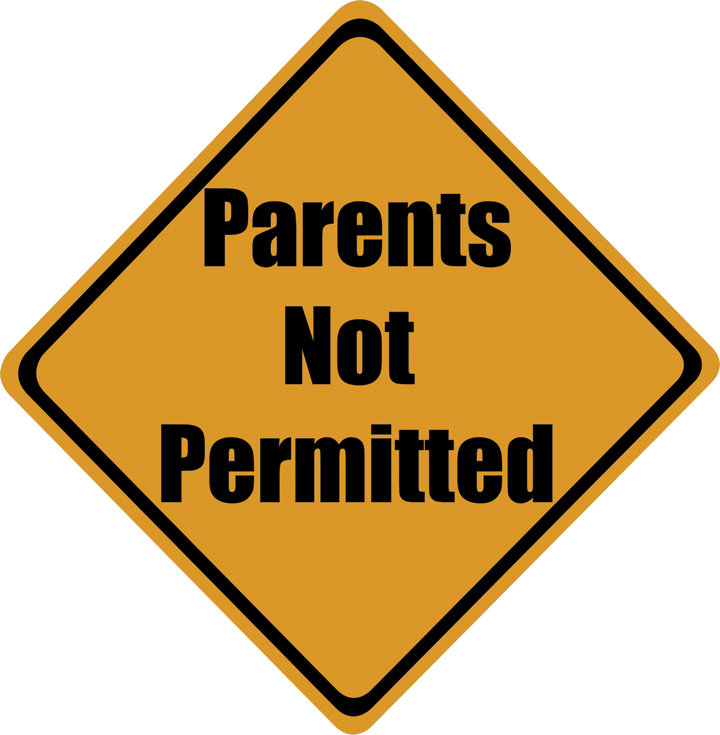 Wallhogs Parents Not Permitted Sign Wall Decal | Wayfair.ca