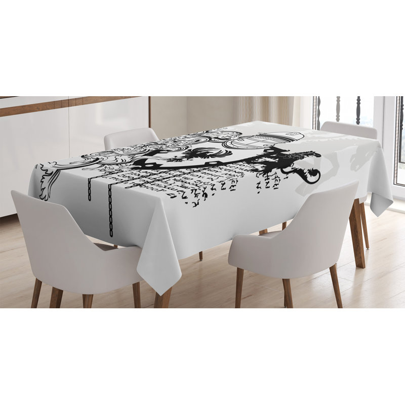 East Urban Home Ambesonne Medieval Tablecloth, Heraldic Gear Coat Of ...