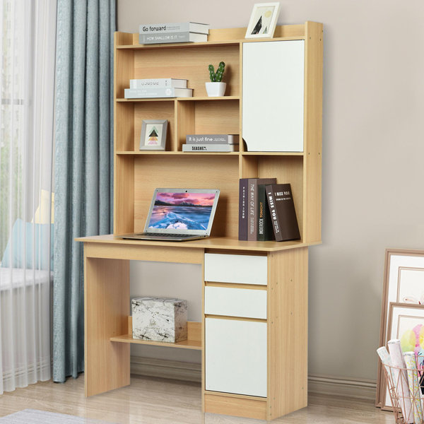 Desk With Bookcase | Wayfair