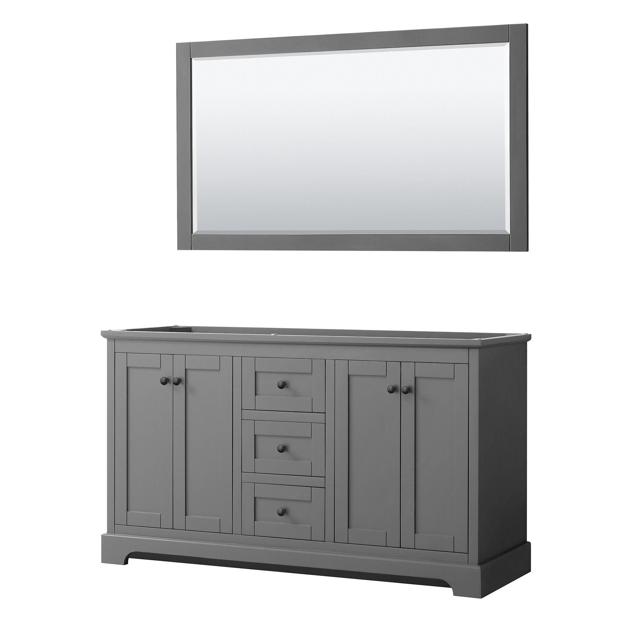 Wyndham Collection Avery 59" Double Bathroom Vanity Base Only | Wayfair