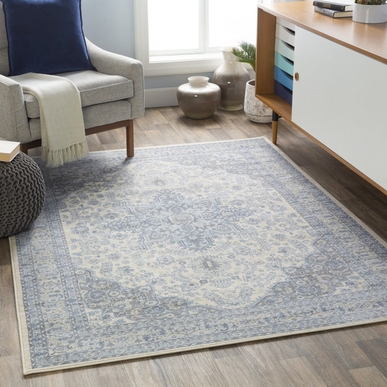 Laurel Foundry Modern Farmhouse Hilyard Oriental Area Rug in Blue/Gray ...