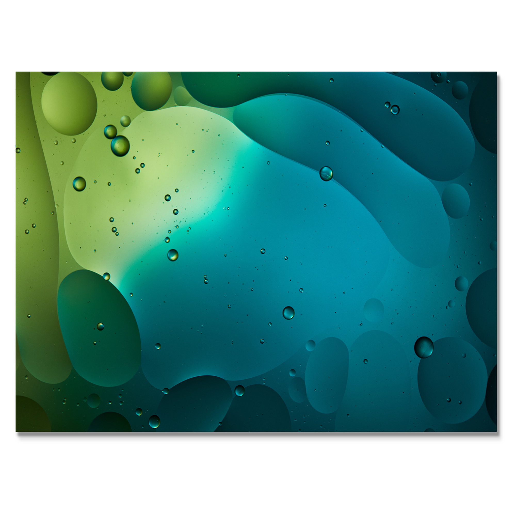 Wrought Studio Green Ink Mixed Under Water II Green Ink Mixed Under Water II - Wrapped Canvas ...