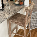 Sand & Stable Eugley Solid Wood Bar & Counter Stool & Reviews | Wayfair