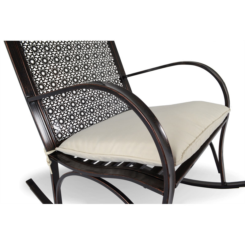 Tortuga Outdoor Metal Garden Rocker - 3Pc Set (2 rockers, 1 side table ...