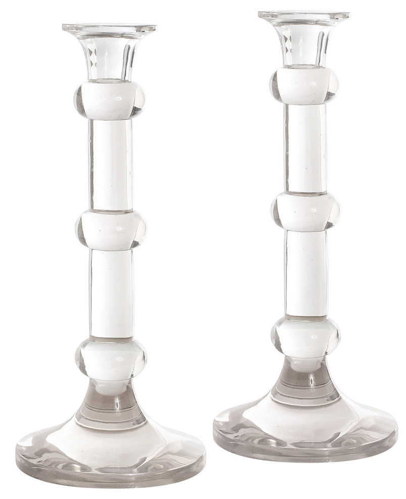 Hip Vintage Modern Crystal Candlestick | Wayfair