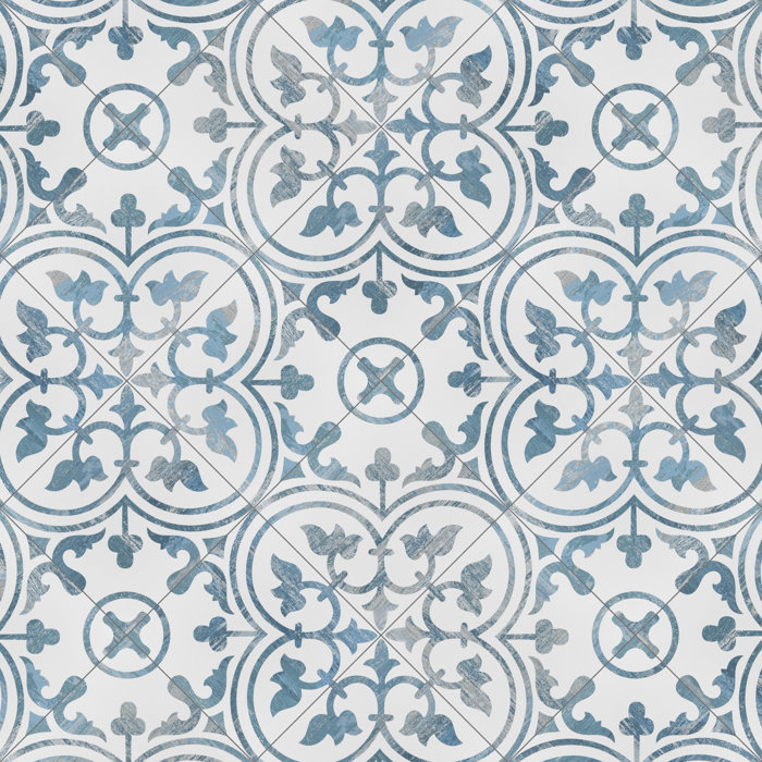 Merola Tile Cassis Arte 10" x 10" Porcelain Patterned Wall & Floor Tile ...