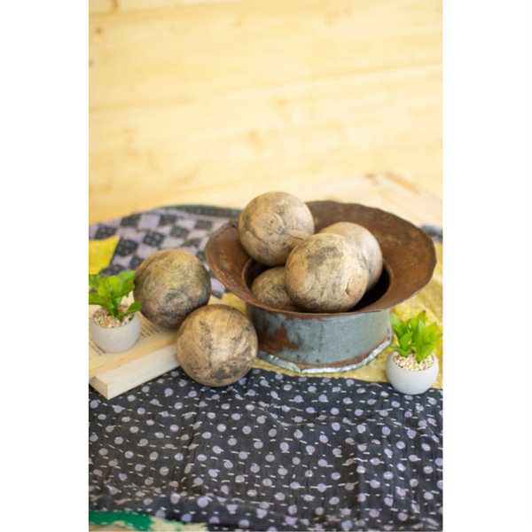 Birch Lane Rafe Mango Wood Spheres - Wayfair Canada