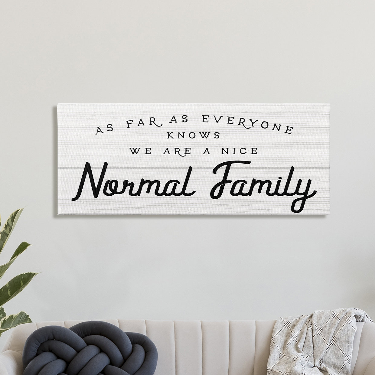 Stupell Industries Nice Normal Family Phrase Funny Motivational Phrase ...