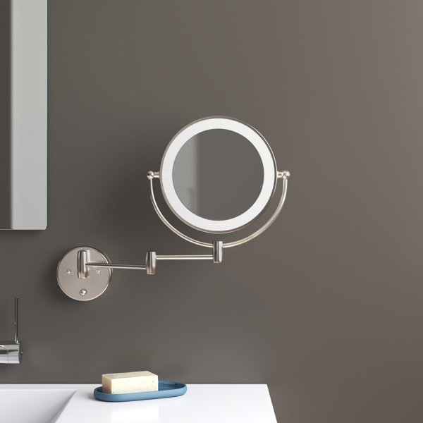 Zipcode Design™ Lyra Round LED Metal Wall Mirror & Reviews | Wayfair