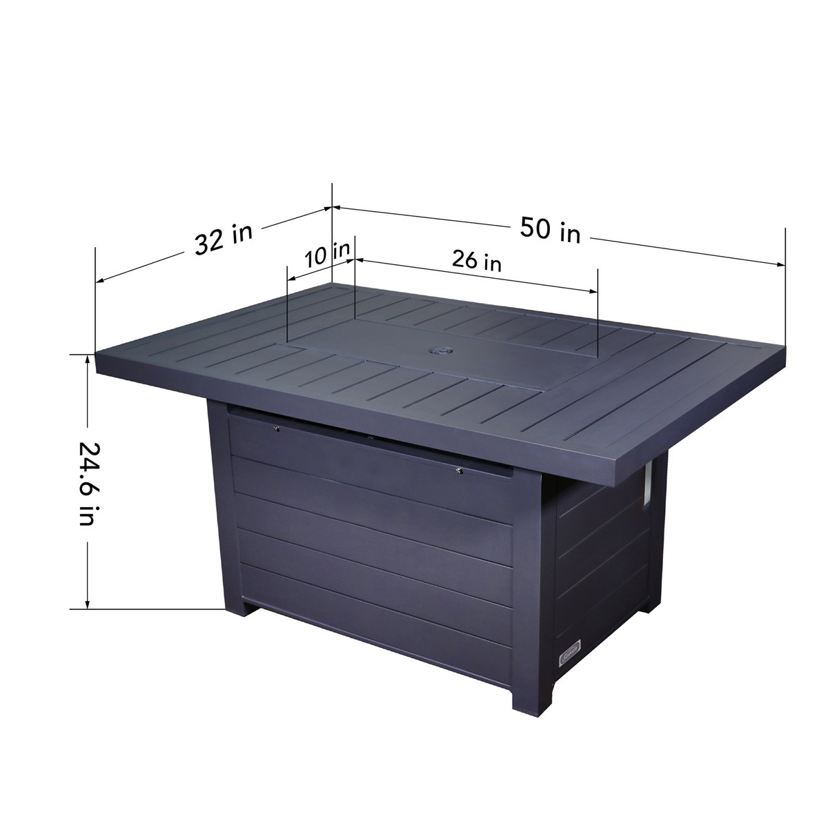 Sunbeam Serenity Aluminum Propane/Natural Gas Fire Pit Table & Reviews ...