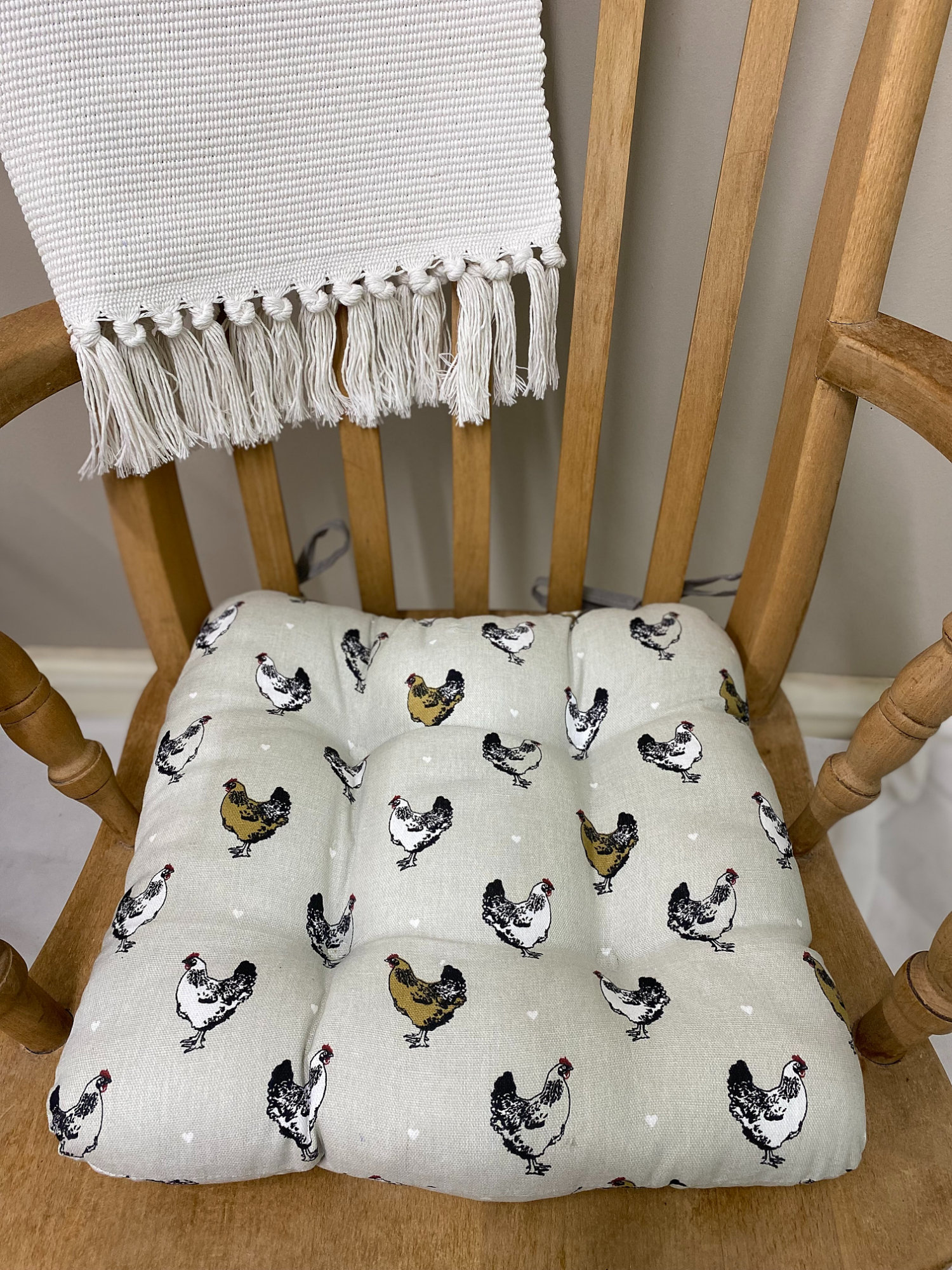 Brambly Cottage A Chicken Print Design Seat Cushion | Wayfair.co.uk