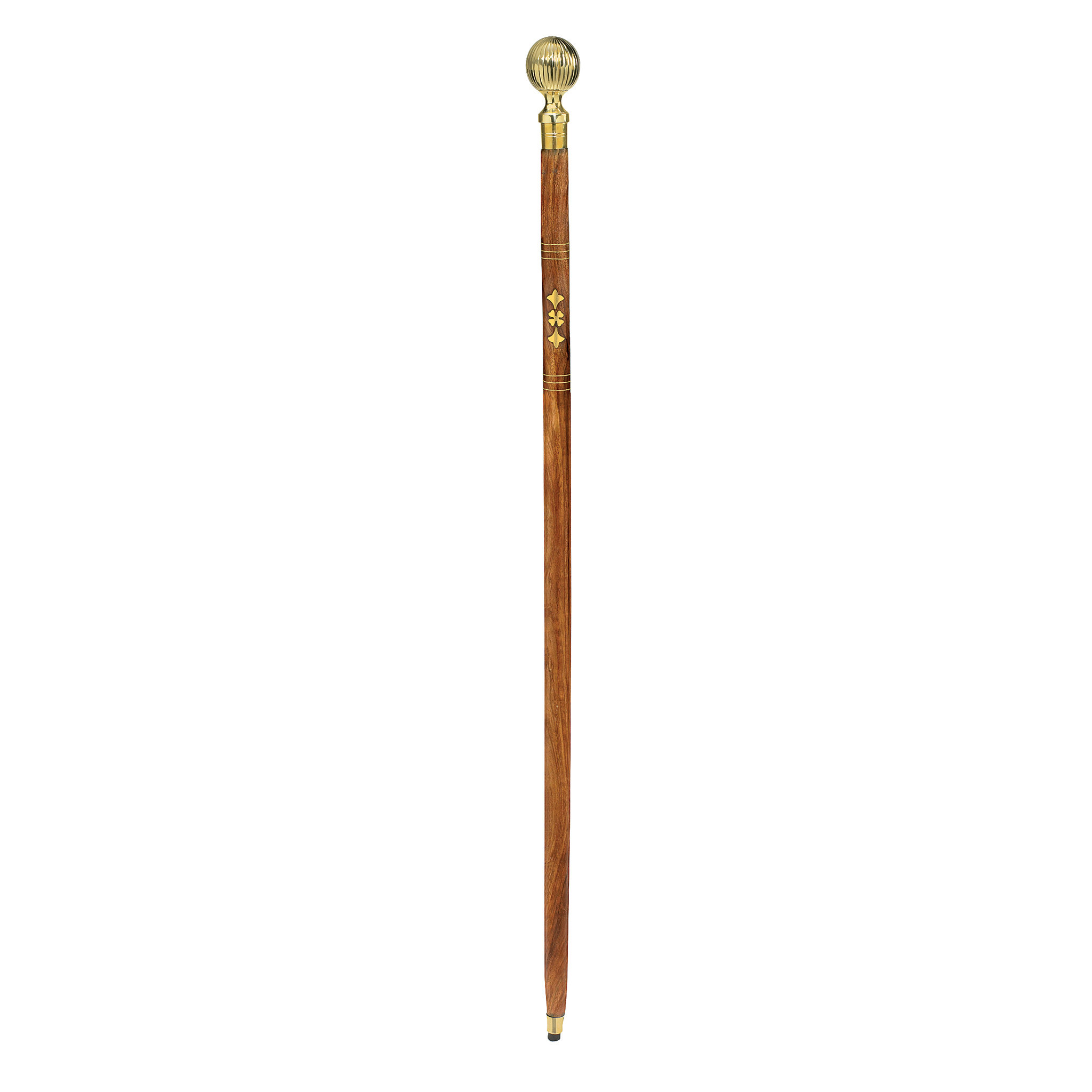 Design Toscano Empress Fluted Sphere Decorative Walking Stick | Wayfair