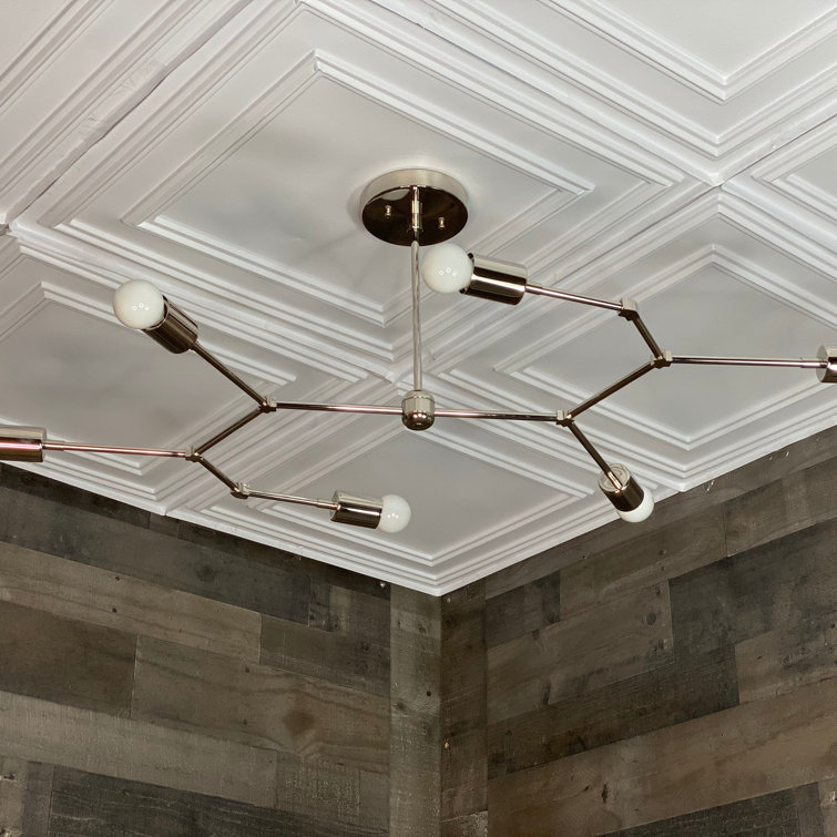 Corrigan Studio® Verdie Modern Chandelier Mid Century Industrial Large ...