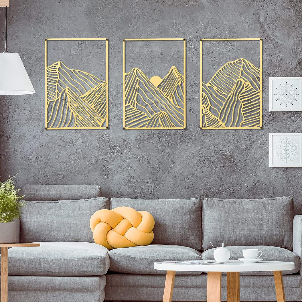 Mercer41 3 Piece Mountain Scene Wall Décor Set | Wayfair