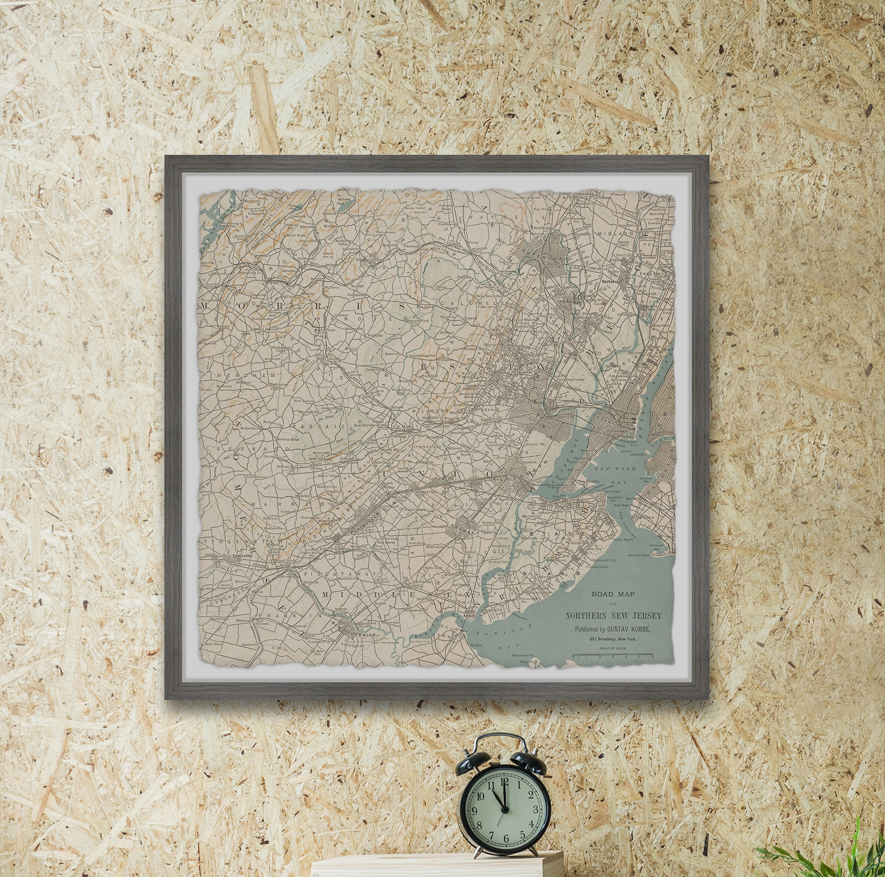 17 Stories Outline Of The City - Picture Frame Graphic Art | Wayfair