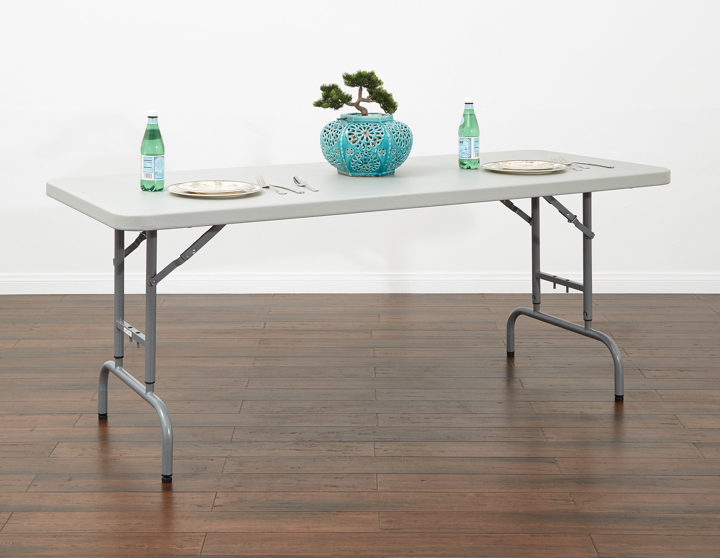 Office Star 72'' Plastic Rectangular Folding Table & Reviews | Wayfair