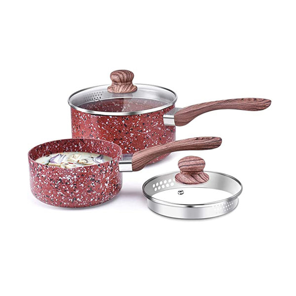 CS KOCHSYSTEME KOCH SYSTEME CS Nonstick Saucepan Set With Lid - 1.5 ...