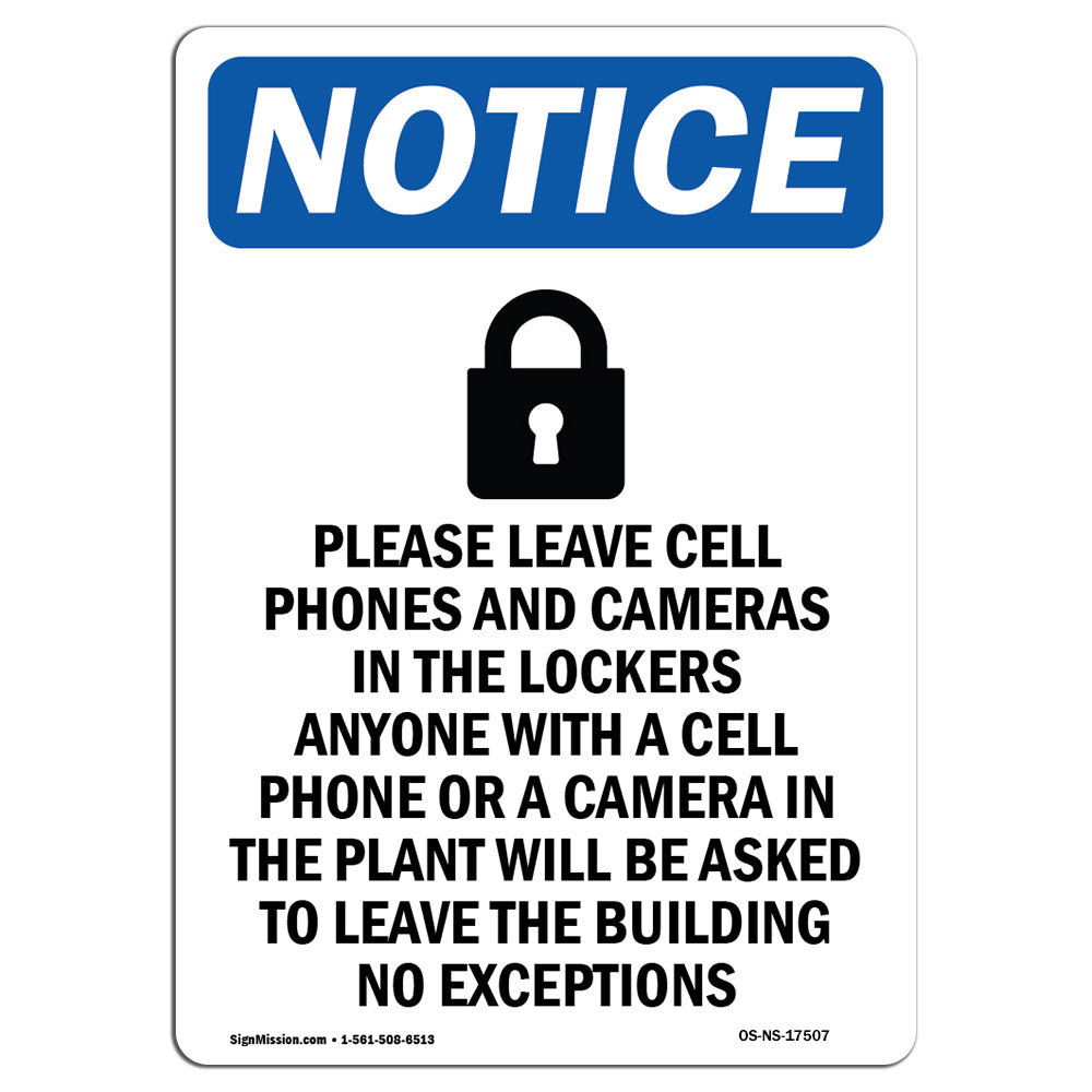 SignMission Please Leave Cell Sign with Symbol | Wayfair