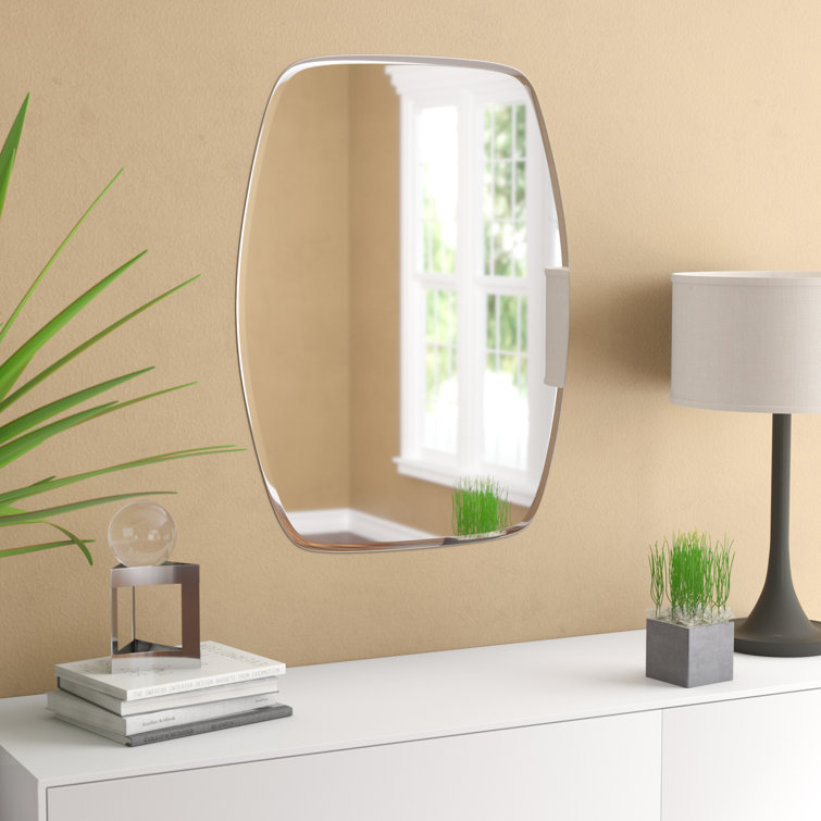 Ivy Bronx Kettering Modern & Contemporary Beveled Frameless Wall Mirror ...