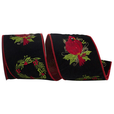 The Holiday Aisle® Box Net Jute Nestle Wired Ribbon | Wayfair