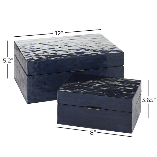Joss & Main Mandy Shell 2 Piece Decorative Box Set & Reviews | Wayfair