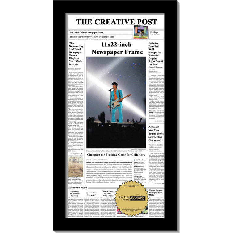 Creative Picture Frames Newspaper Picture Frame & Reviews | Wayfair