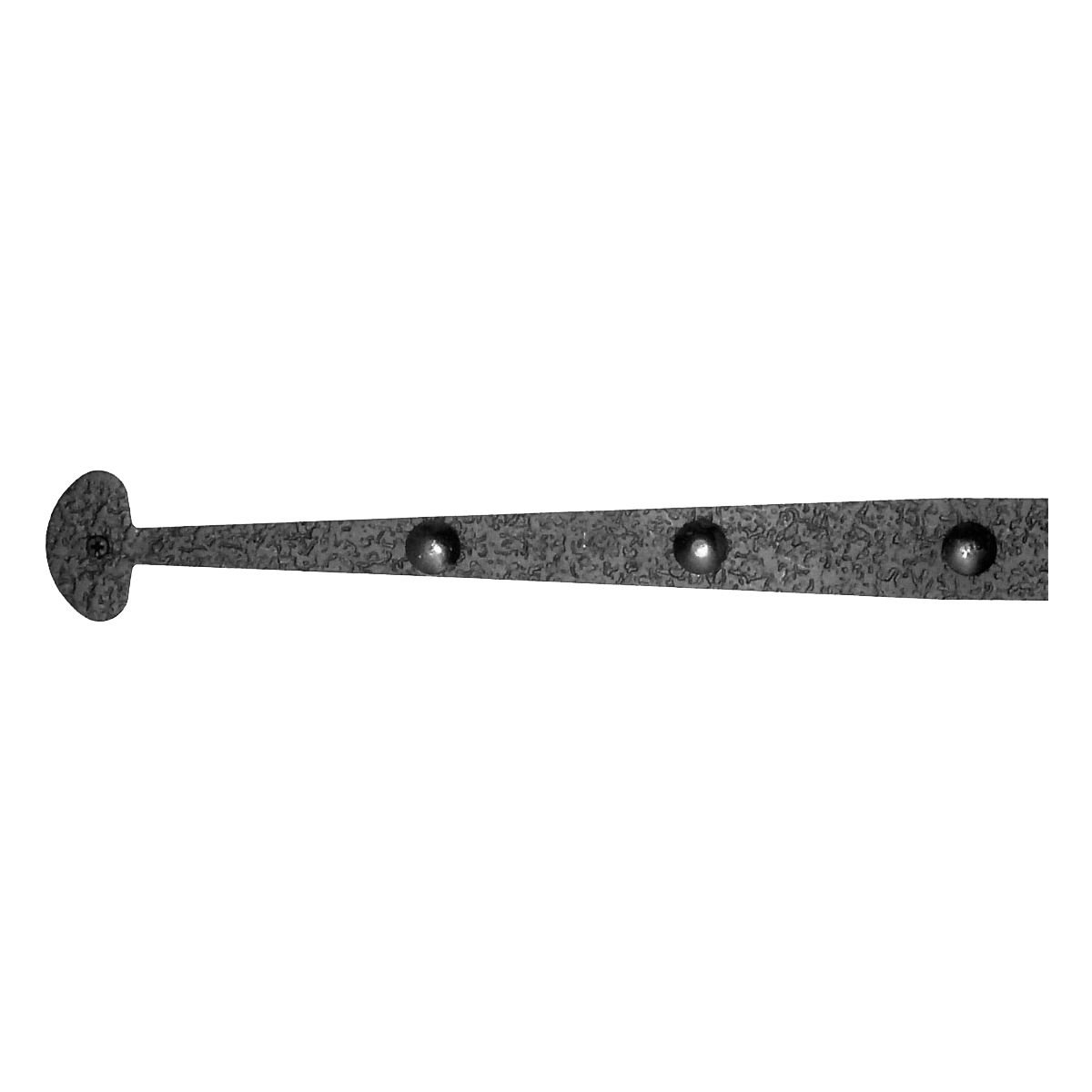 Acorn 14 1/2" Decorative Rough Bean Gate Strap with Carriage Bolts ...