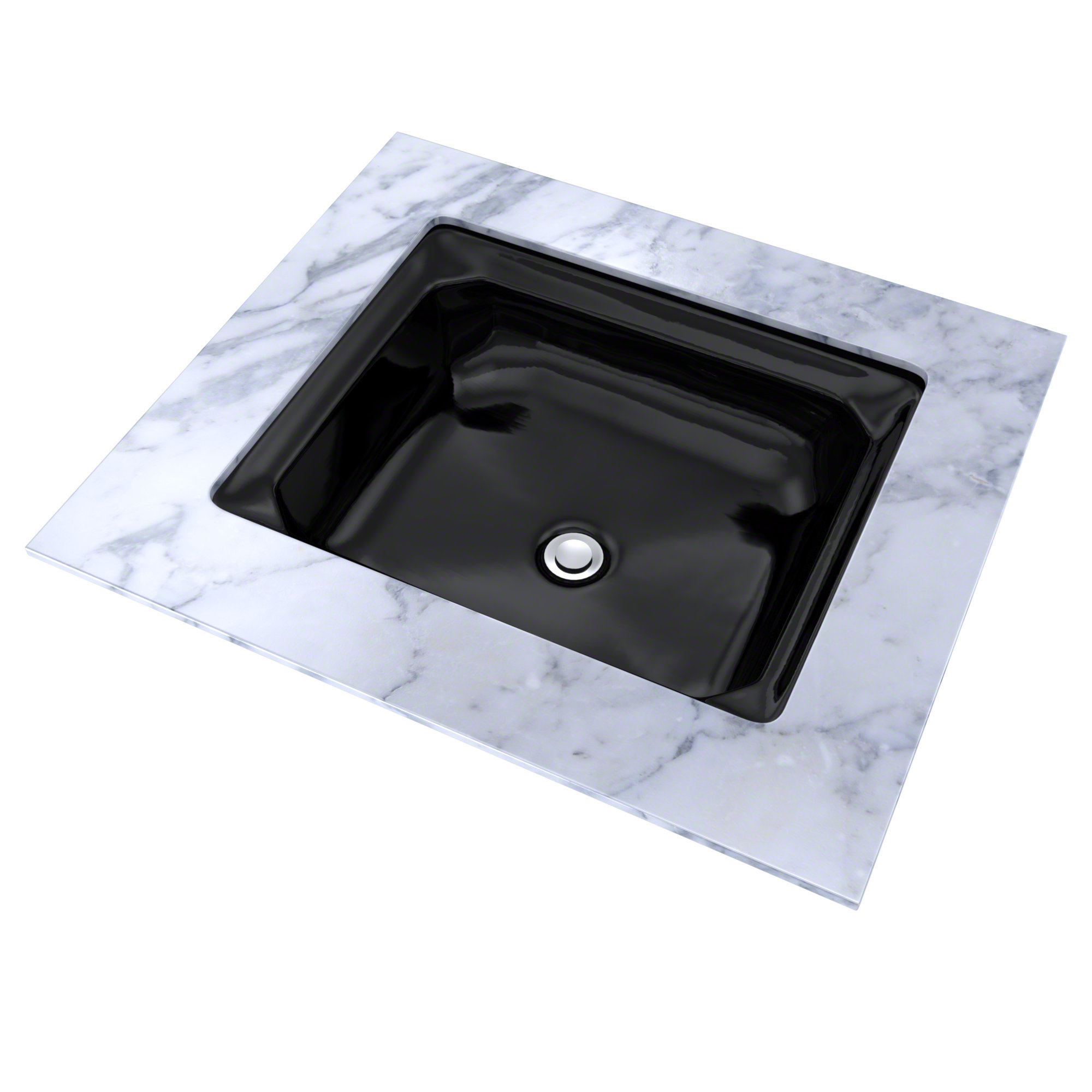 TOTO Guinevere® Vitreous China Octagonal Undermount Bathroom Sink with ...
