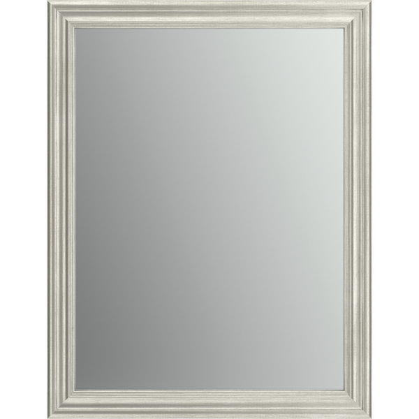 Brushed-nickel-framed-mirror | Wayfair