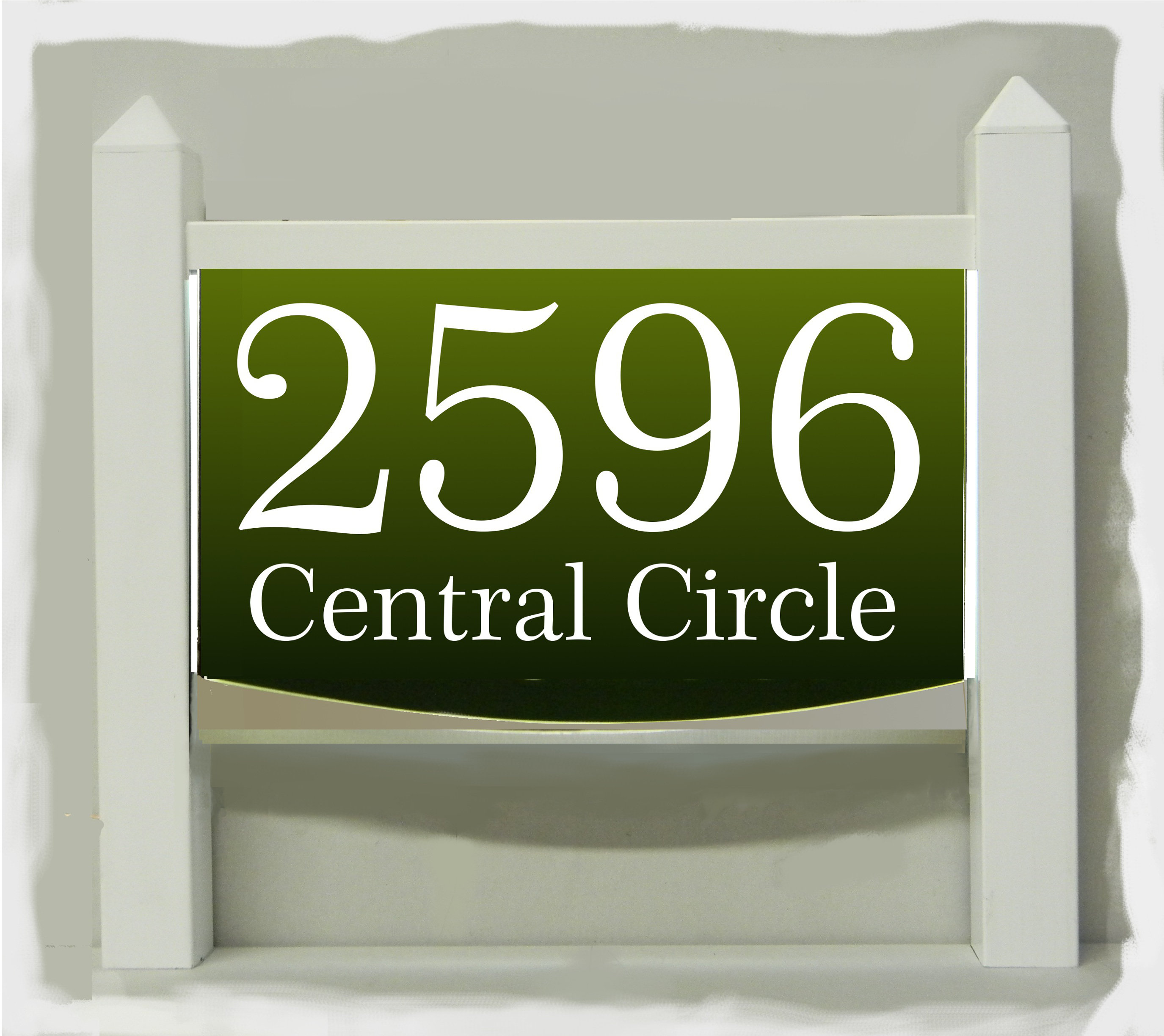 EZStreetSigns Modern LED address sign with solar panel | Wayfair