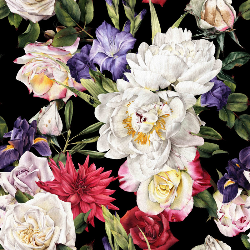 Rosdorf Park Austa Floral Wallpaper | Wayfair