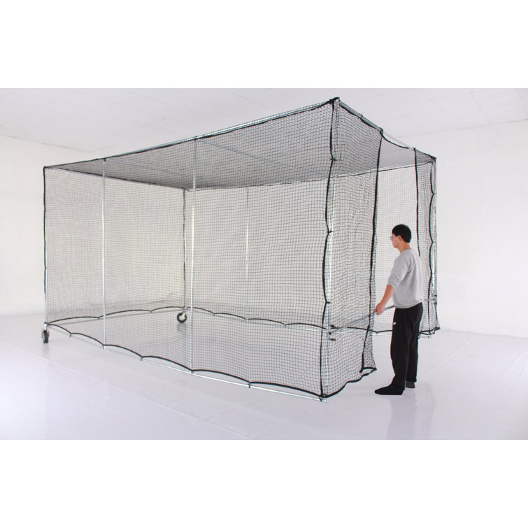 GaGalileo Batting Cage Baseball Net with Wheels Rolling & Carry Case ...
