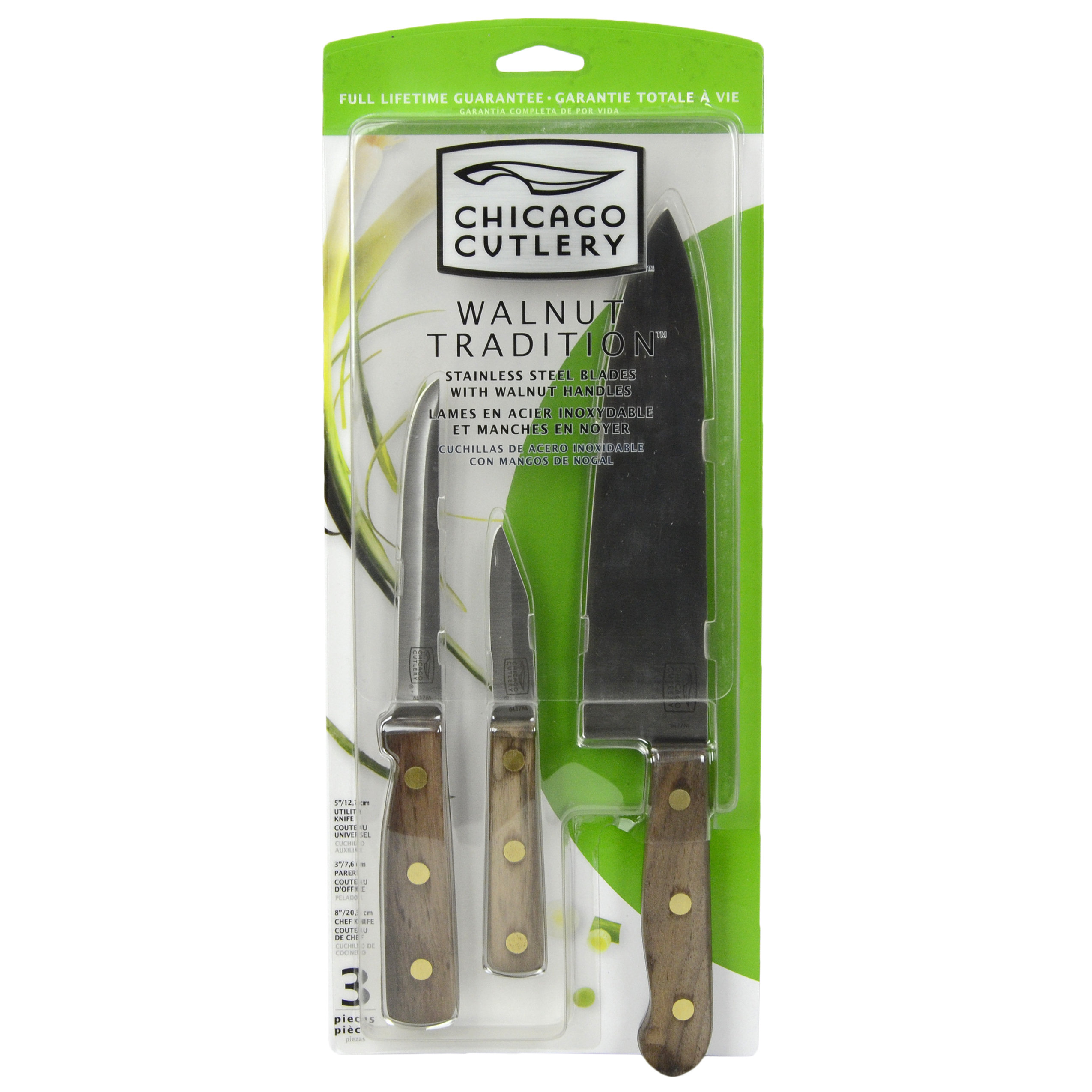 Chicago Cutlery Tradition 3 Piece Assorted Knife Set & Reviews | Wayfair