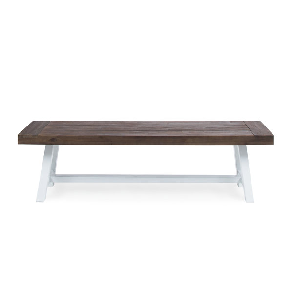 Rustic-white-dining-bench | Wayfair