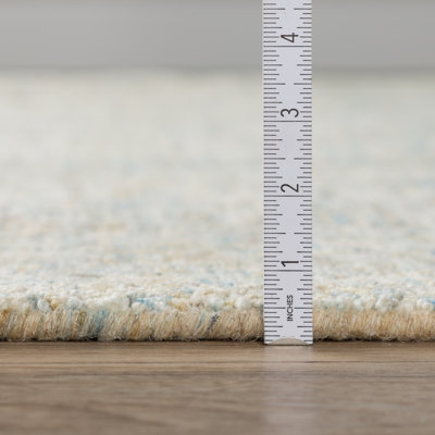 Latitude Run® Gilboa Handmade Wool Chambray Rug & Reviews | Wayfair