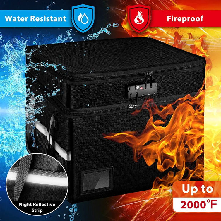 hometeczone Portable File Safe with Combination Lock | Wayfair