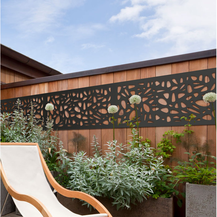 Modinex 2 ft. H x 4 ft. W Pebbles WPC Composite Fence Panel & Reviews ...