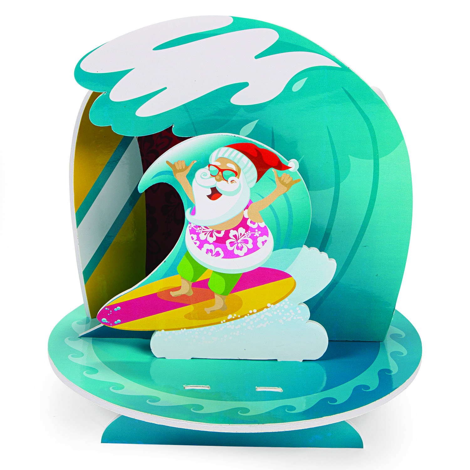 The Holiday Aisle® Arene Luau Santa Centerpiece | Wayfair