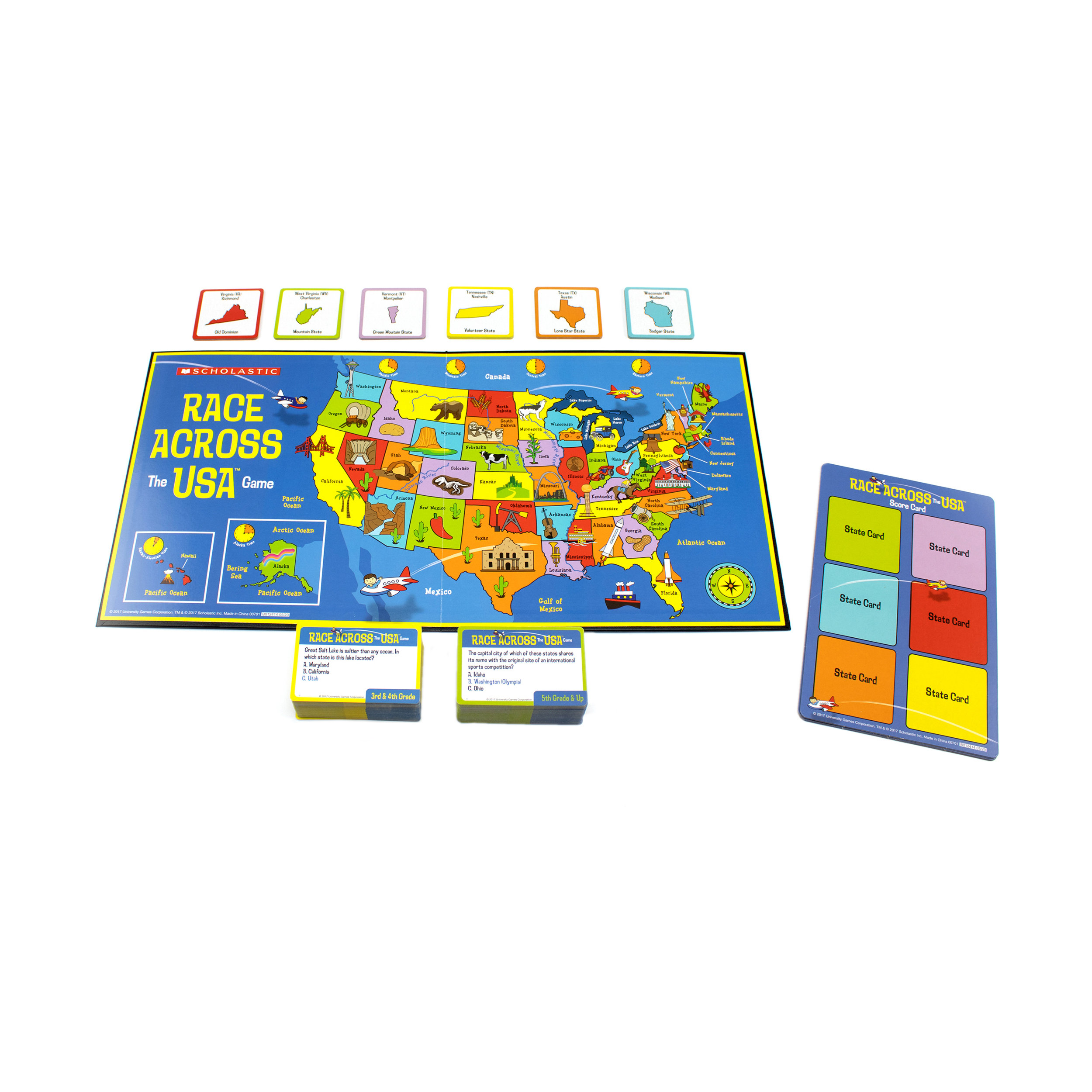 University Games Scholastic Race Across the USA Game | Wayfair