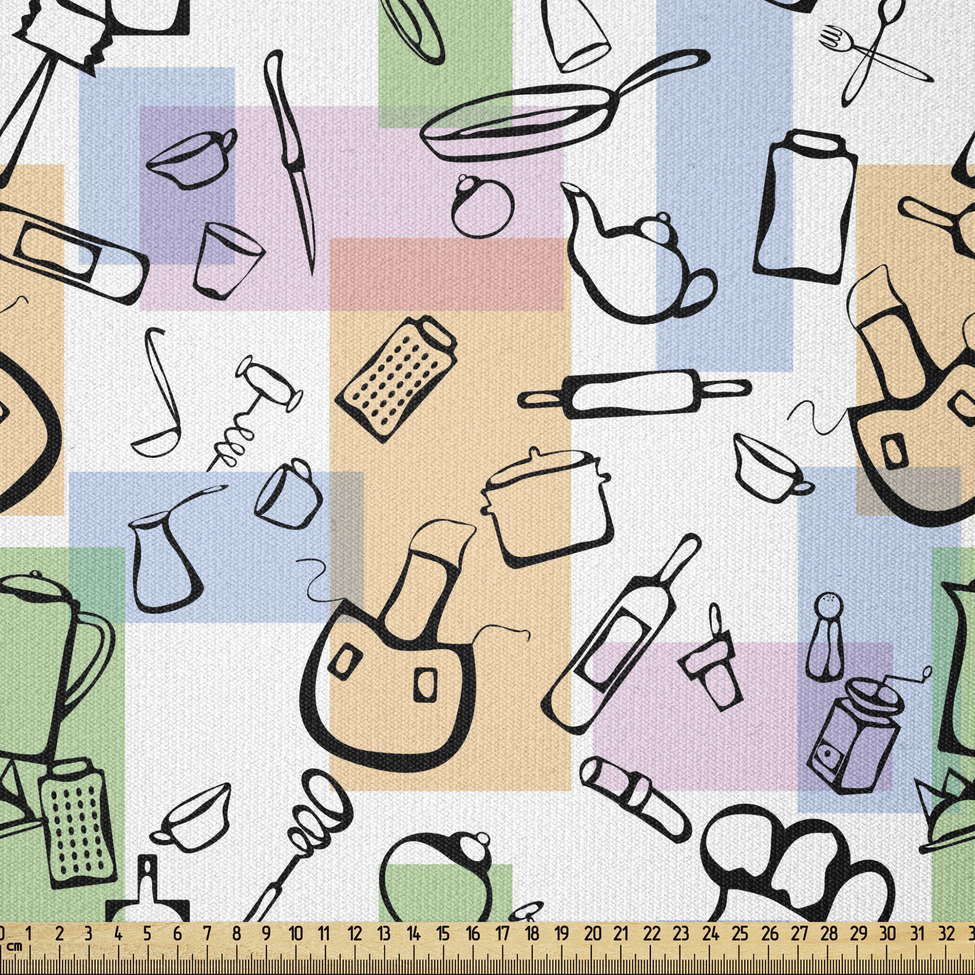 East Urban Home Abstract Fabric By The Yard, Kitchen Stuff And Colored ...