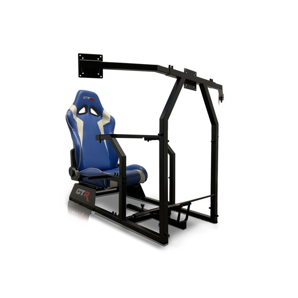 GTR Simulator Triple or Single Monitor Stand Floor Game Chair & Reviews ...