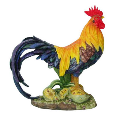 Hi-Line Gift Ltd. Standing on Corn Rooster Figurine & Reviews | Wayfair