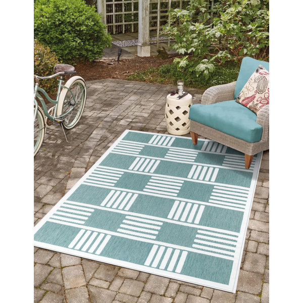 17 Stories Jahmere Machine Woven Emerald Green Rug | Wayfair.co.uk