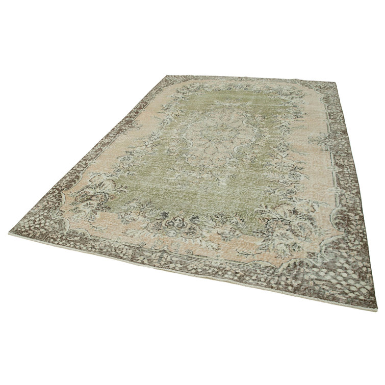 Fleur De Lis Living One-of-a-Kind Kermit Hand-Knotted 1970s 211cm x ...