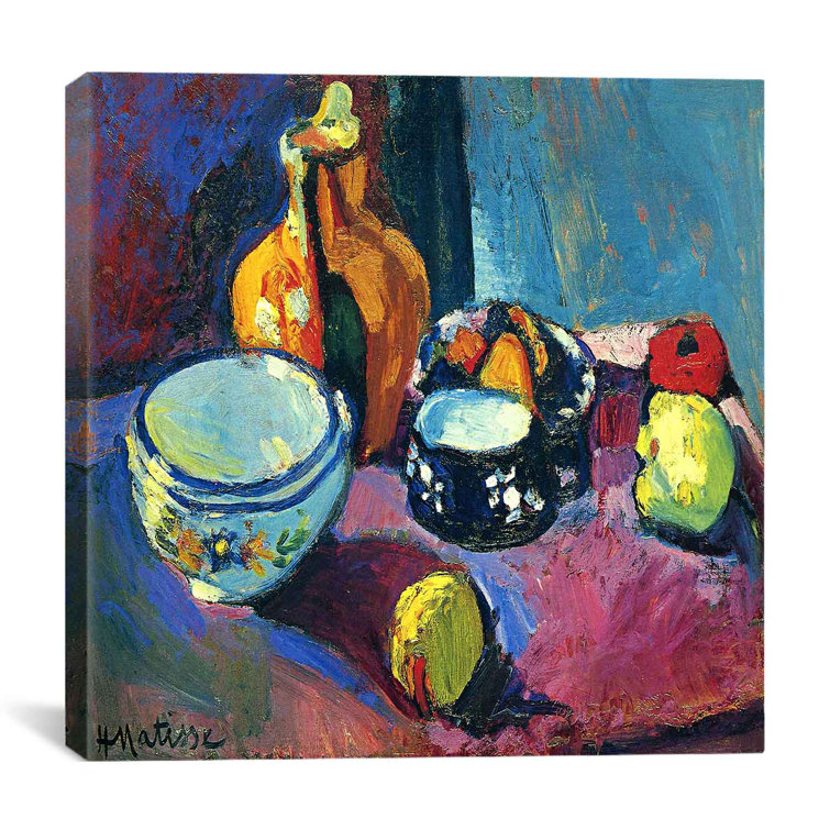 Vault W Artwork Dishes & Fruit by Henri Matisse - Wrapped Canvas ...