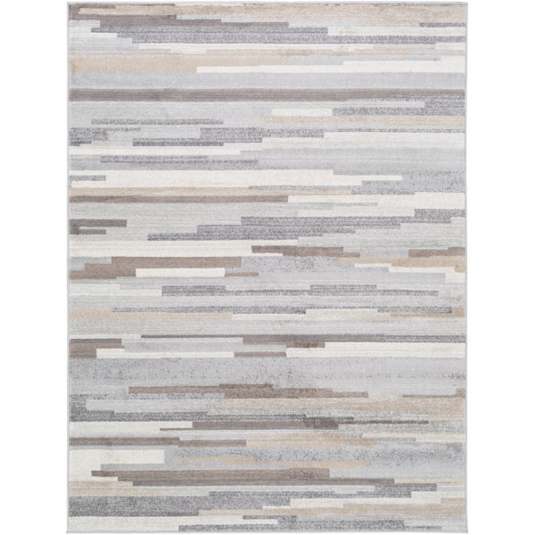 Zipcode Design™ Herrod Abstract Area Rug in Gray/Tan/White & Reviews ...