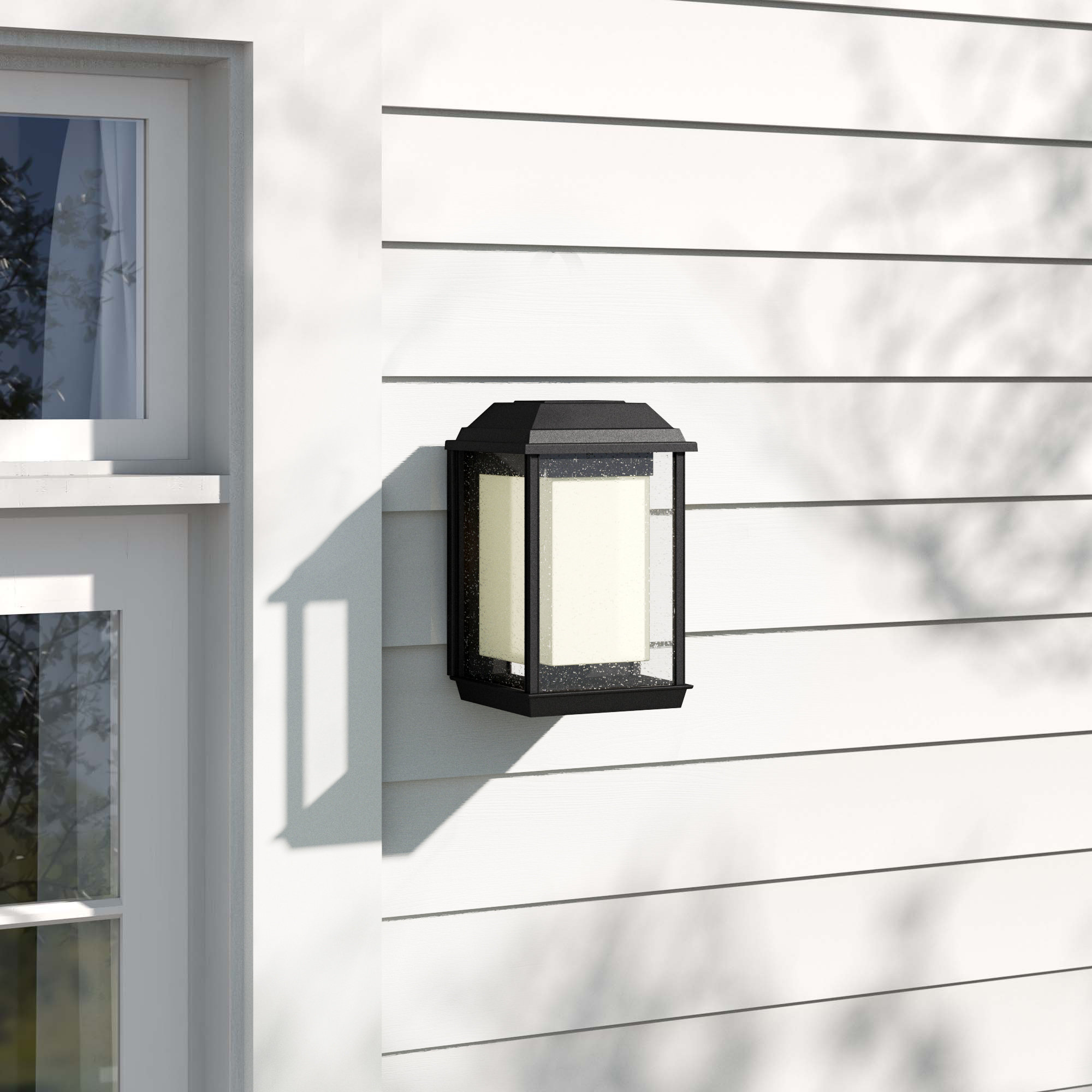 Lark Manor Adonis Stone LED Wall Light | Wayfair
